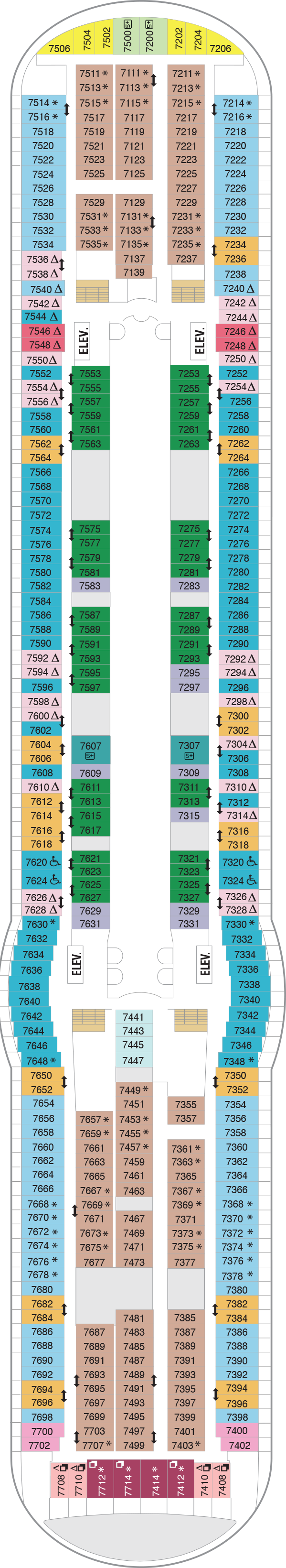 Carnival Freedom Deck Plans Ship Layout Staterooms Map Carnival