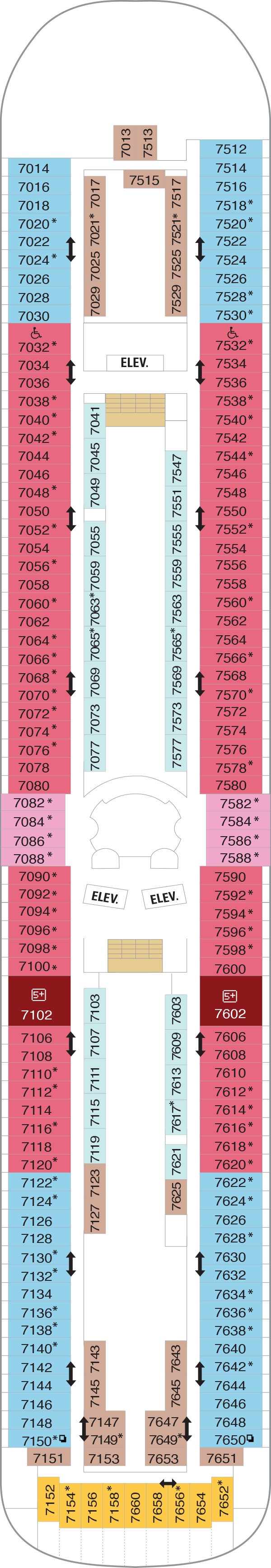 Royal Caribbean Deck Plans Royal Caribbean's Vision Of The Seas Cruise